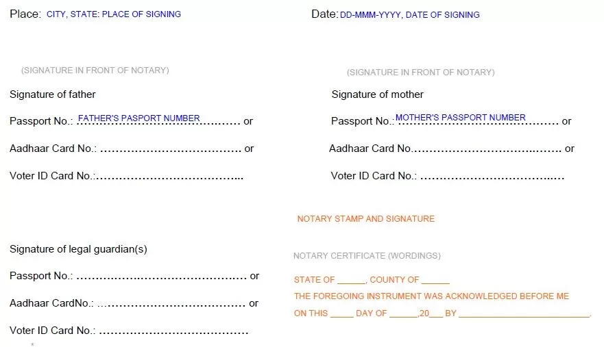 How to fill out Annexure D - Indian Passport Renewal